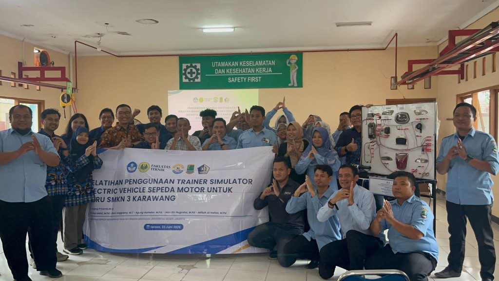 Bantu Kebutuhan Trainer Motor EV, Tim P2M Pendidikan Teknik Mesin UNJ ...